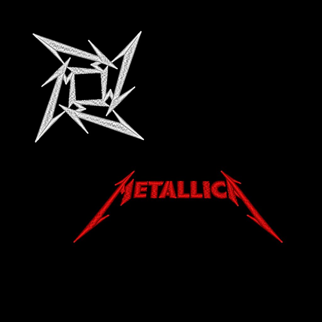 Metallica Logo and text for embroidery machine – Mydigitize.mx