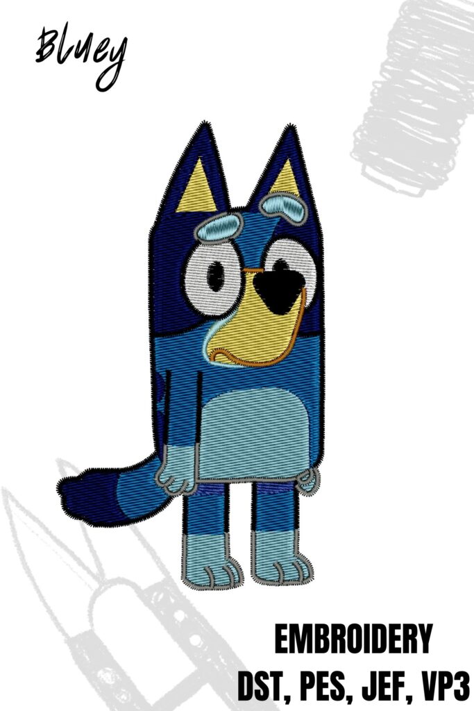 Bluey design for embroidery machine – Mydigitize.mx