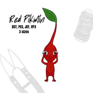 Pikmin videogame embroidery machine Design – Mydigitize.mx