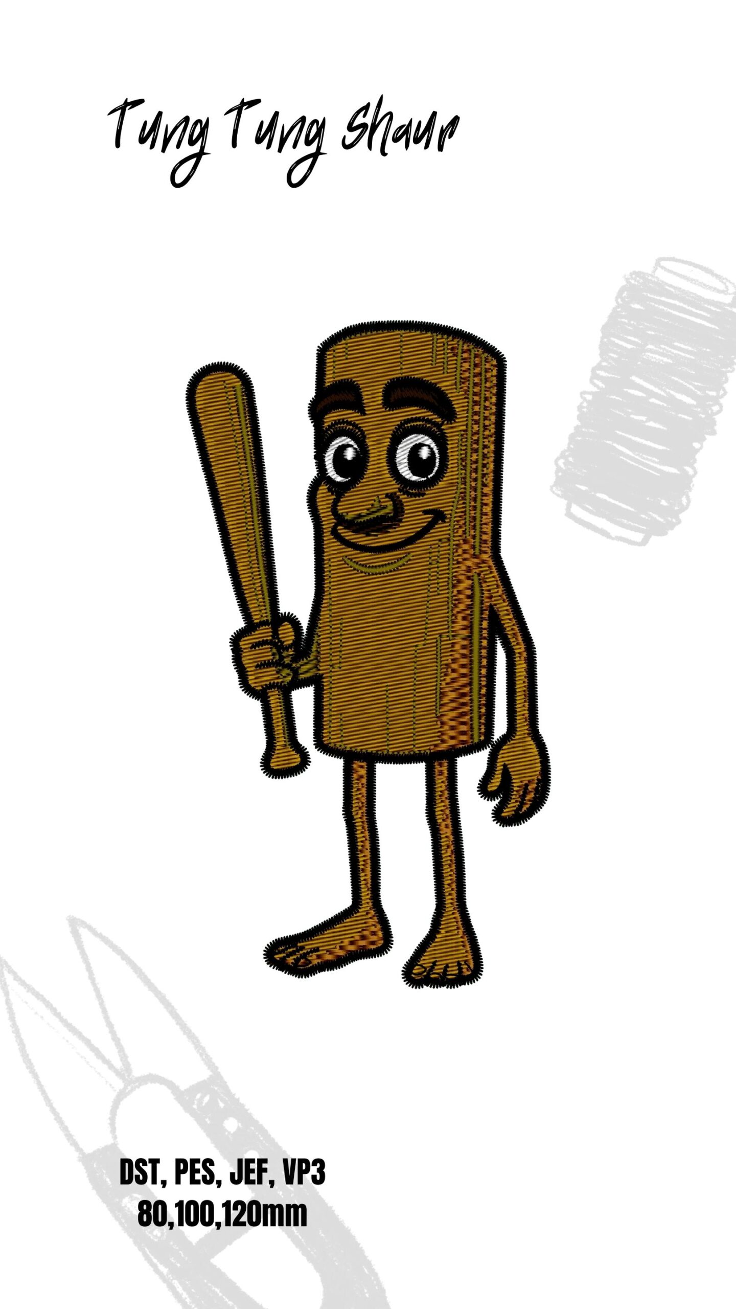 Tung Tung Sahur Brainroots cartoon viral character design for ...